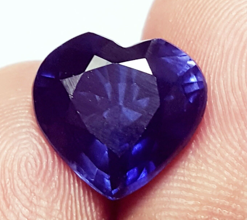 Loose Gemstone Natural Tanzanite Heart Shape 7.80 Ct Certified With ...