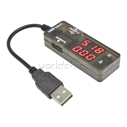 Red 0.28″ LED USB Charger Doctor Voltage Current Detector Meter Tester ...