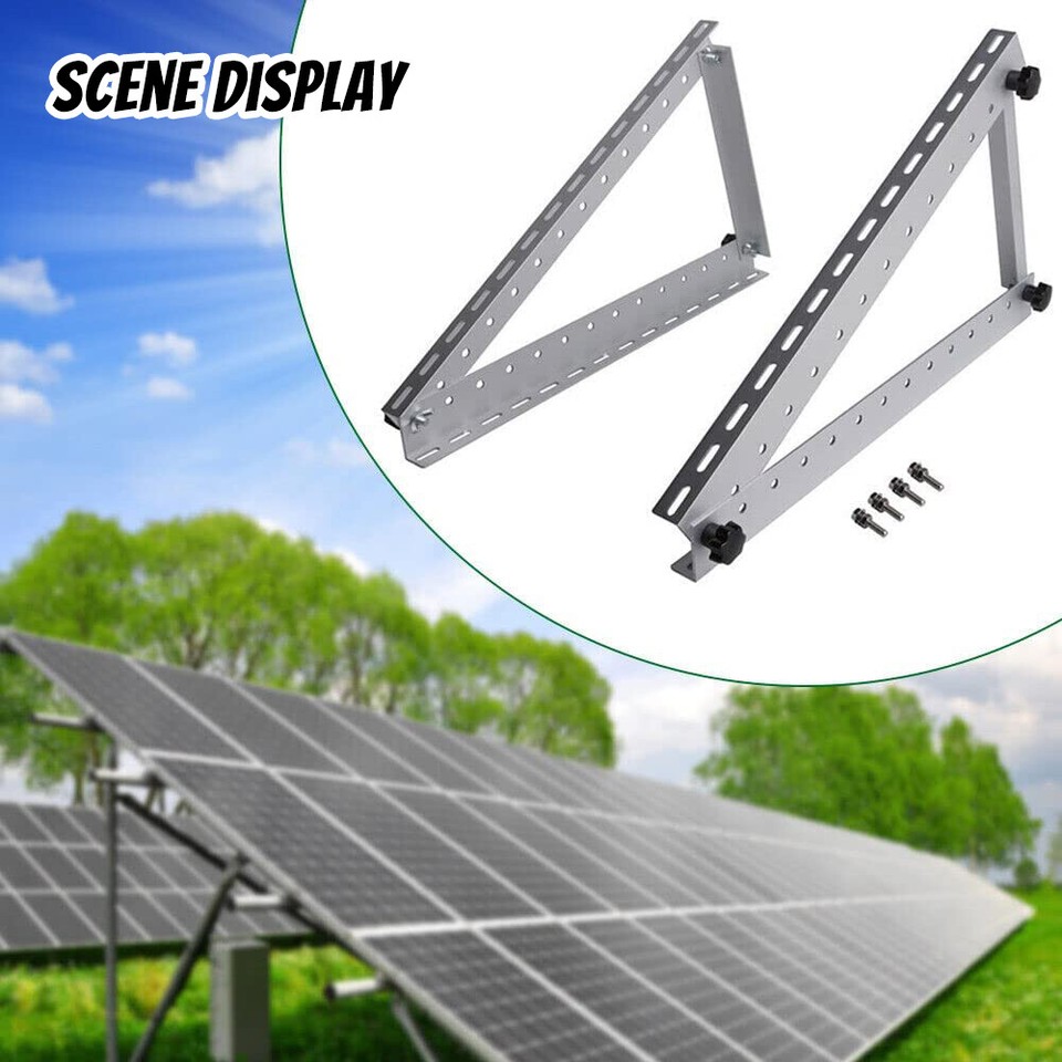 4X Solar Panel Mounting Brackets Adjustable Angle Solar Panel Tilt ...