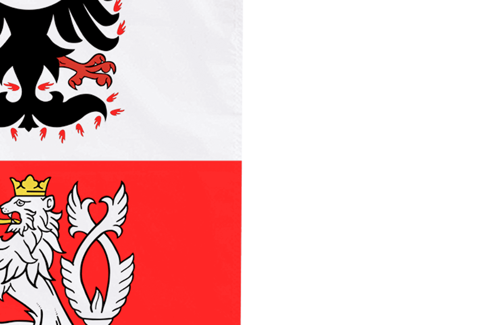 Central Bohemia Flag with Eyelets - Handmade in the UK | eBay UK