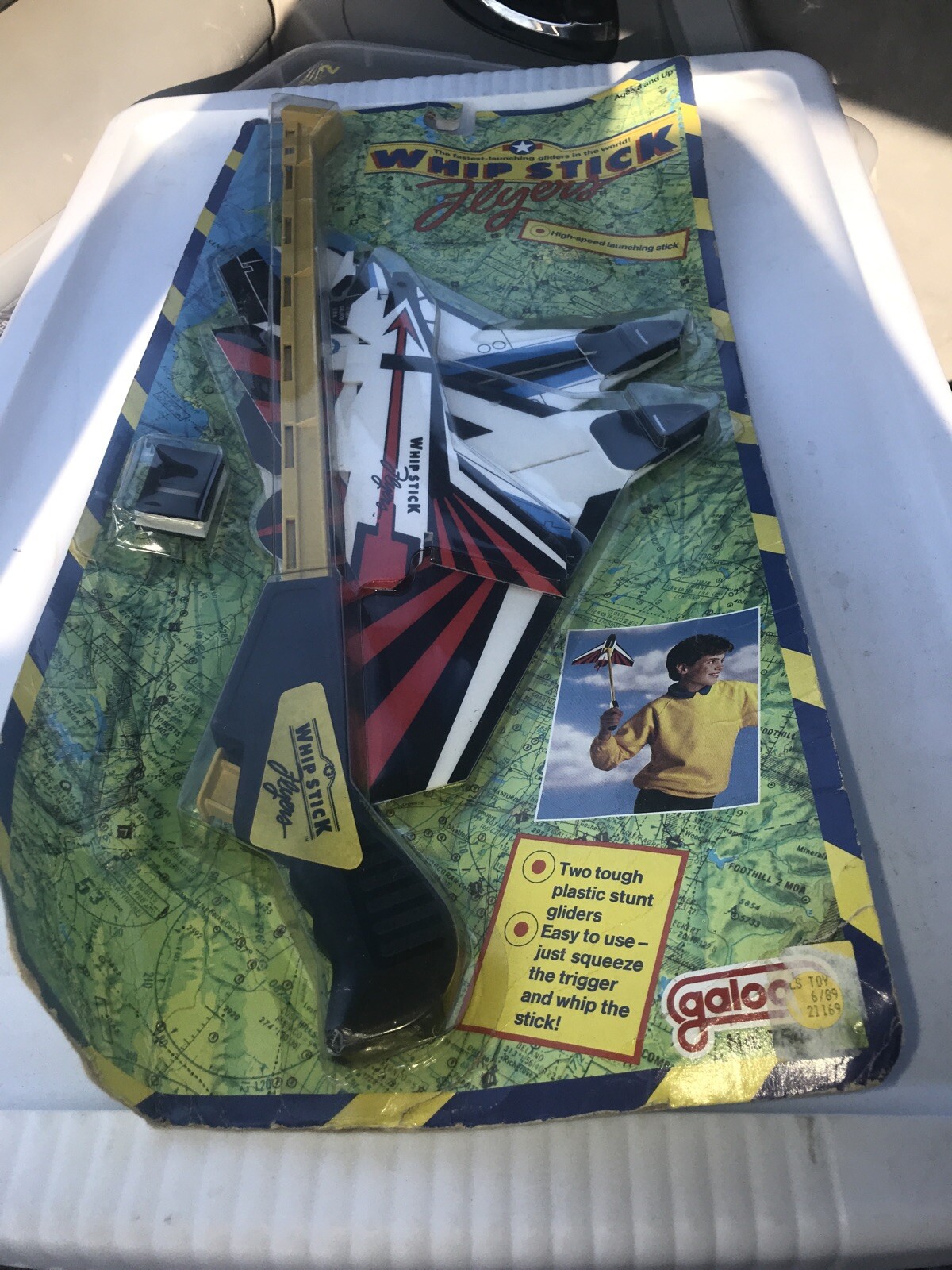 Vintage 1988 Whip Stick Flyer Galoob Factory Sealed Plane Retail ...