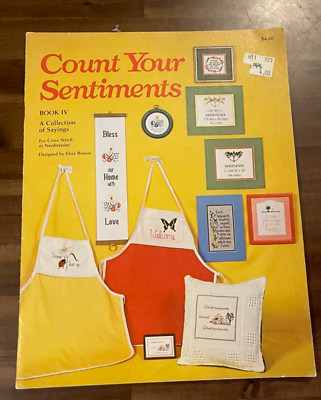 Count Your Sentiments Book IV Collection Cross Stitch Patterns Quotes ...