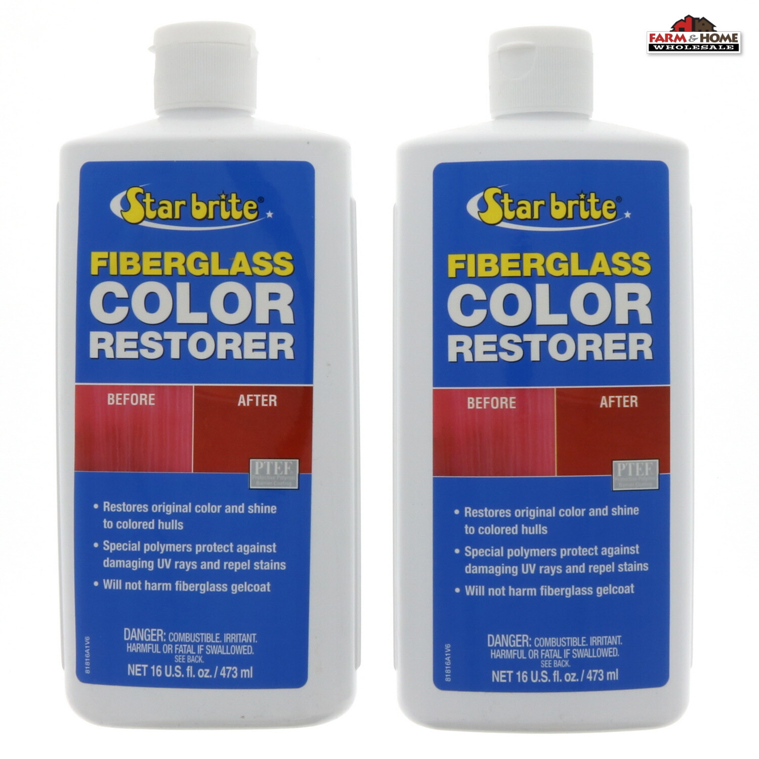 2 Star Brite Marine Polish Fiberglass Color Restorer 16oz ~ New | eBay