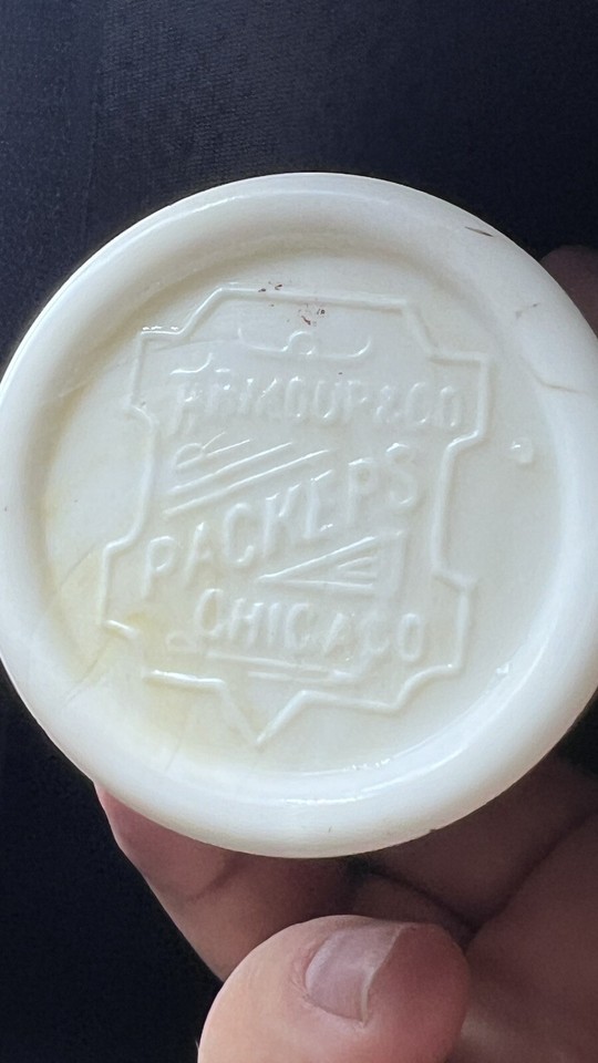 Old Chicago Armour and Company Packers Antique 2.5" Tall Small Milk ...