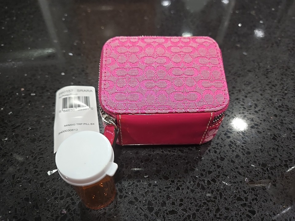 Brand New Pink Mini Coach Travel Pill Box | eBay