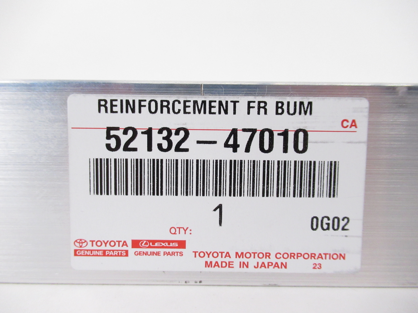 52132-47010 Toyota Reinforcement Front Bumper No.2 5213247010 Genuine ...