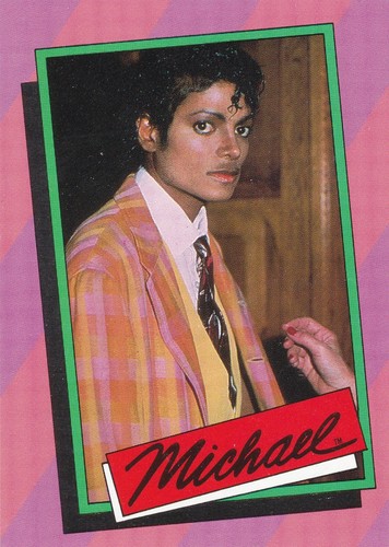 1984 MJJ Productions Michael Jackson Sticker Trading Card #7 | eBay
