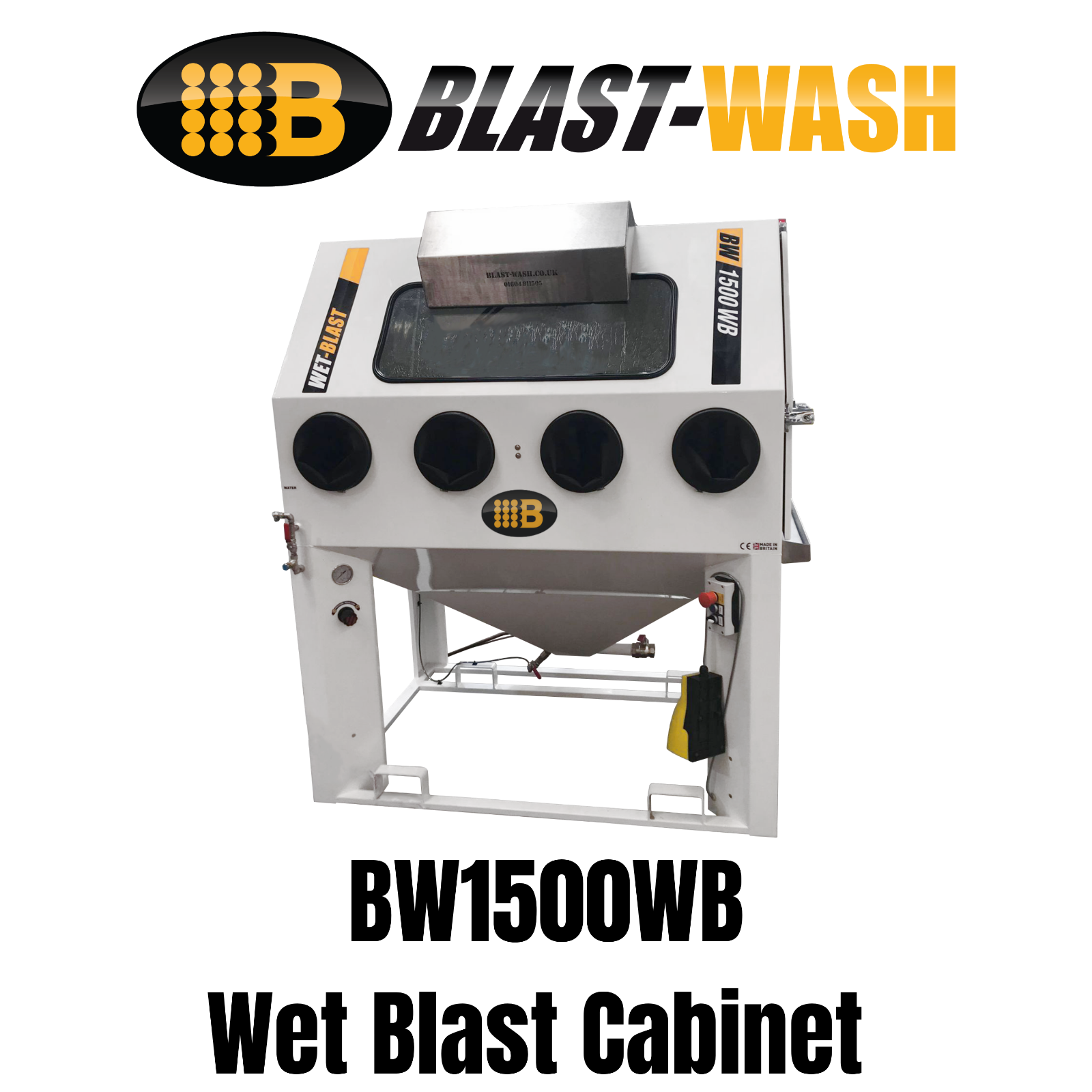 Wet Blasting Aqua Vapour Sand Grit Bead Blaster Wet Blast BW1500AB £ ...