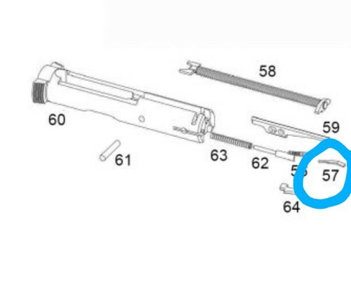 Factory RUGER Rebound firing pin Spring Support Mark 1 2 3 4 IV & 22/45 ...