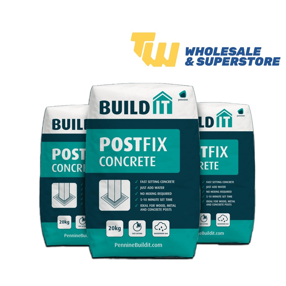 Post Mix 20Kg Pallet of 50 PostCrete Fencing Cement Concrete Fast Set ...