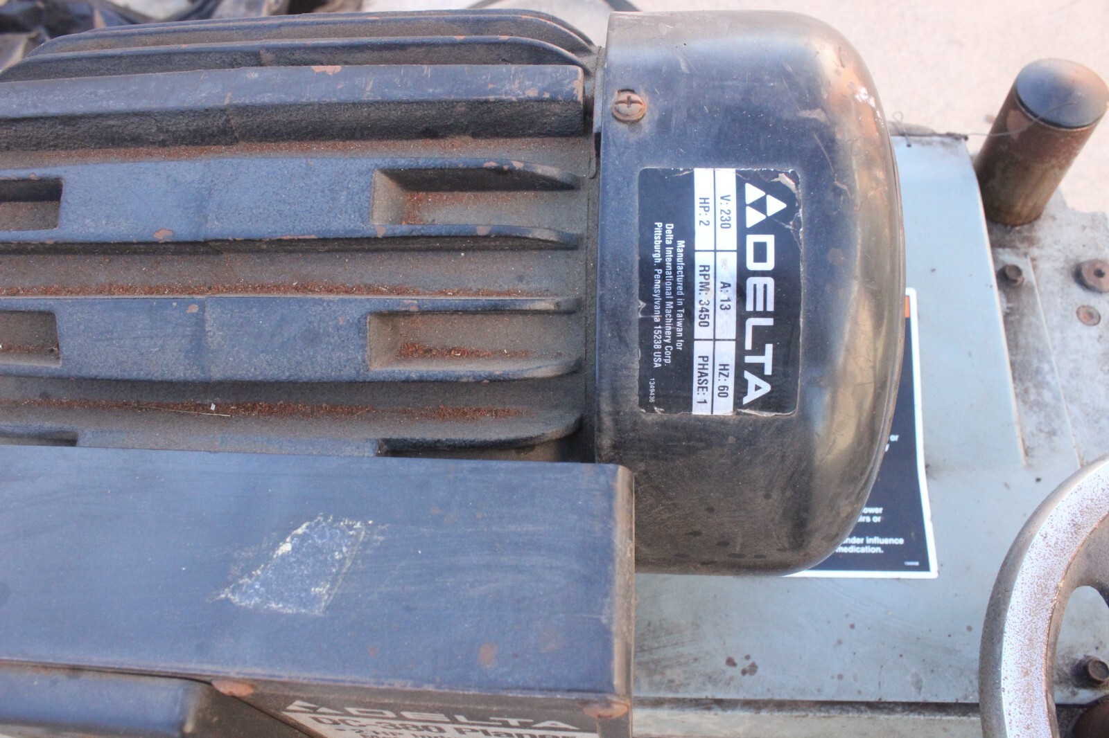 DELTA DC-380 PLANER 2 HP INDUSTRIAL MOTOR (7 HP PEAK) RUN GREAT | eBay