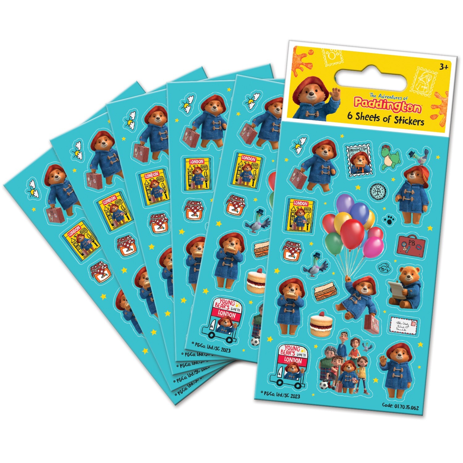 Adventures of Paddington Party Stickers (6 Sheets) - Loot Bag Fillers ...