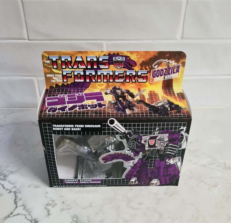 TRANSFORMERS G1 Dinobot SLUDGE "GODZILLA" Custom Toy figure in Custom ...