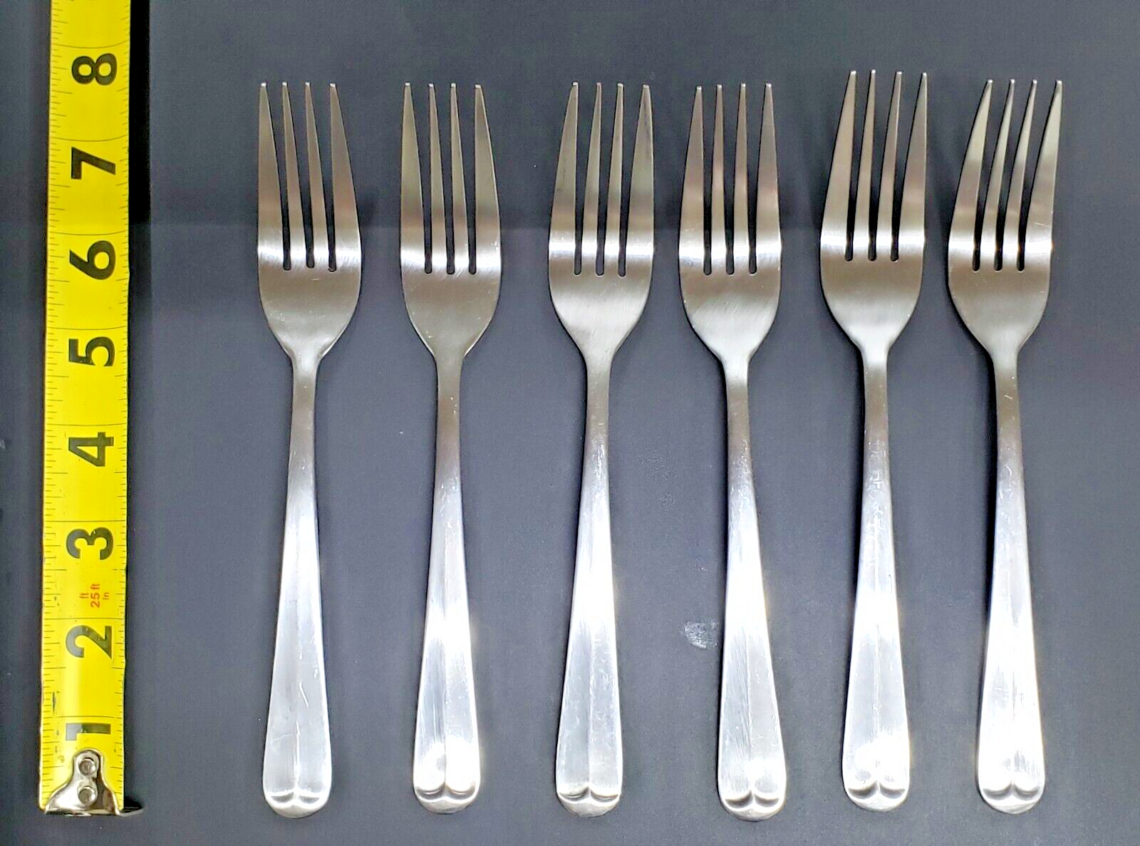 Walco Dinner forks 6 pcs pre-owned Stainless 18 chrome, Silverware ...