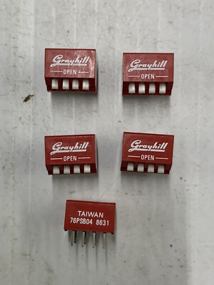 Grayhill DIP Switch 76PSB04 *Lot of 5* | eBay