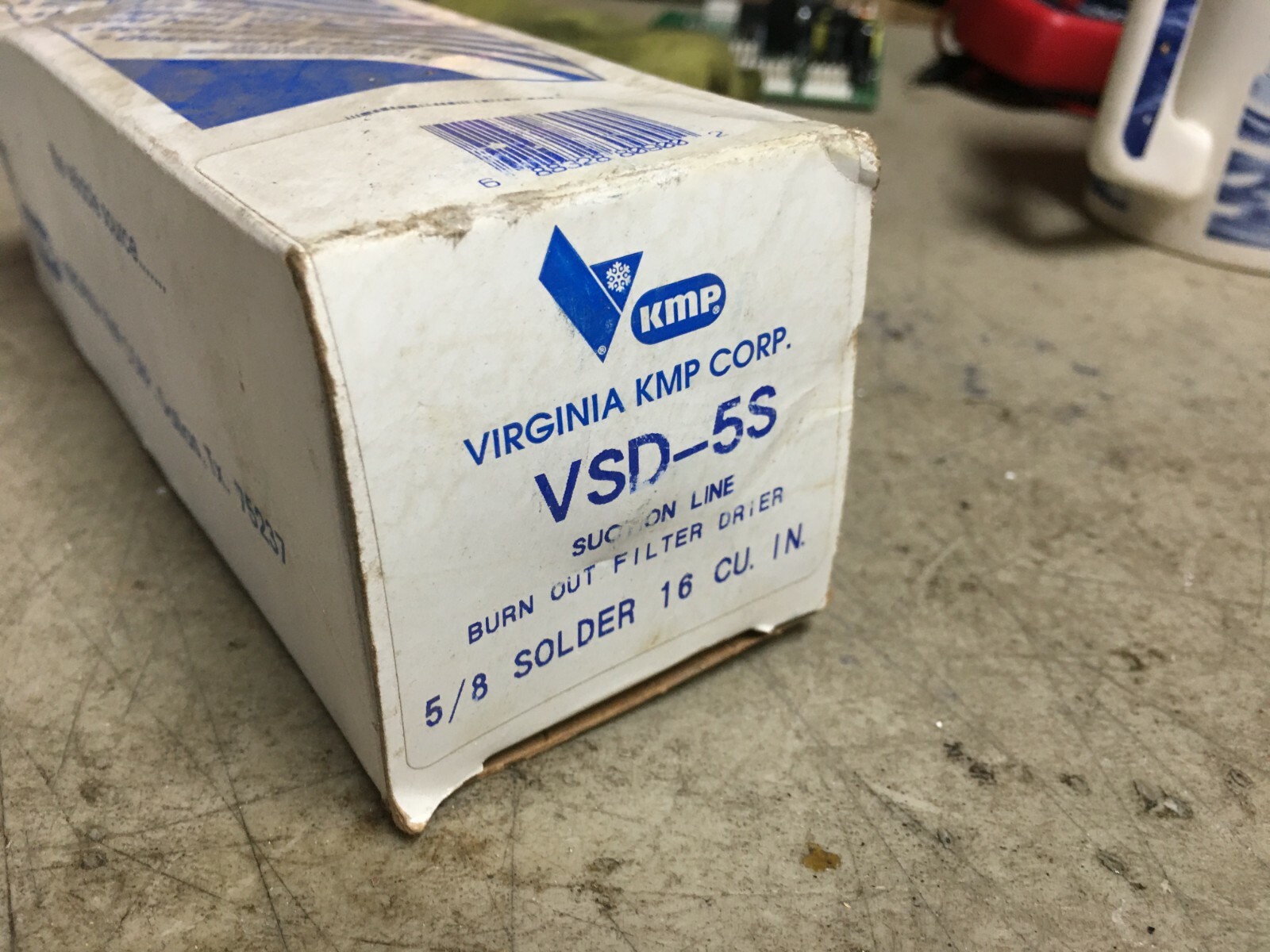 NEW Virginia KMP Corp VSD-5S Suction Line Burn Out Filter Drier 5/8 ...
