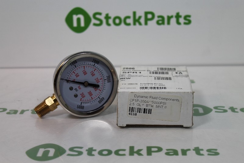 DYNAMIC FLUID CF1P-350A 5000PSI 4118 NSFB - PRESSURE GAUGE | eBay