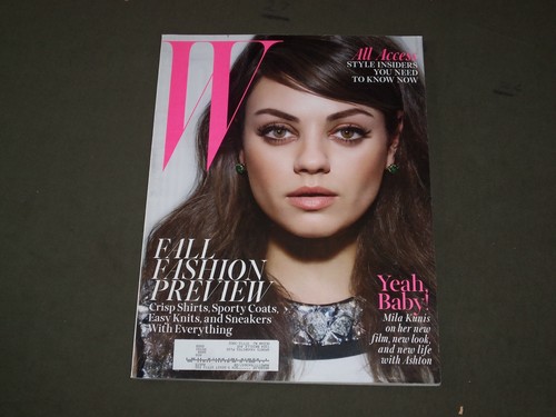 2014 AUGUST W MAGAZINE - MILA KUNIS COVER - B 3496 | eBay