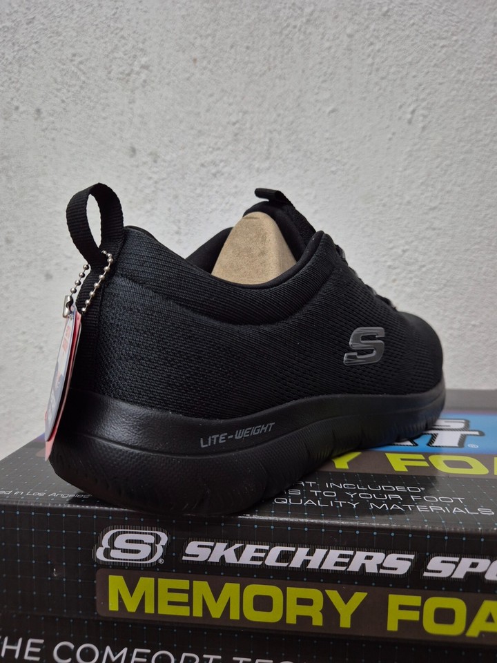 SKECHERS MENS SLIP ON SHOES MEMORY FOAM WIDE FIT GYM TRAINER SKETCHER ...