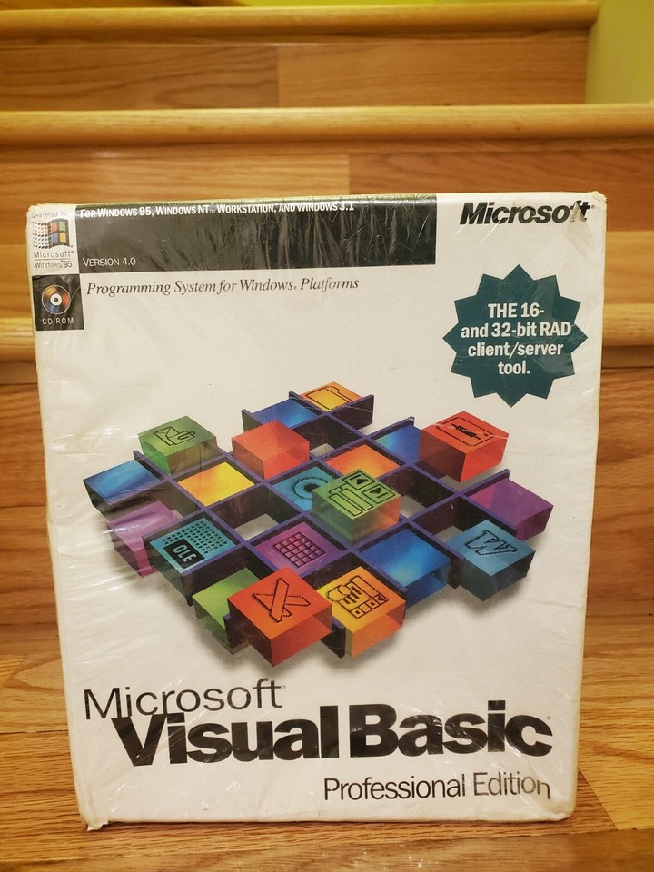 Microsoft Visual Basic Professional Edition 4.0 for Windows 3.1 | eBay