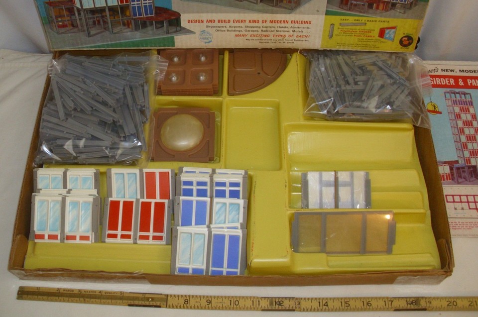 KENNER MODERN AS TOMORROW GIRDER & PANEL BUILDING TOY PLAY SET NO. 23 ...
