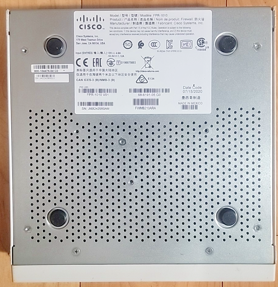Cisco Firepower 1000 Series FPR-1010 Network Security Firewall - (READ ...