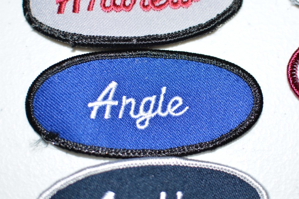 Embroidered Vintage Name Tag Patch Sew-on for Work Shirt Uniform ...