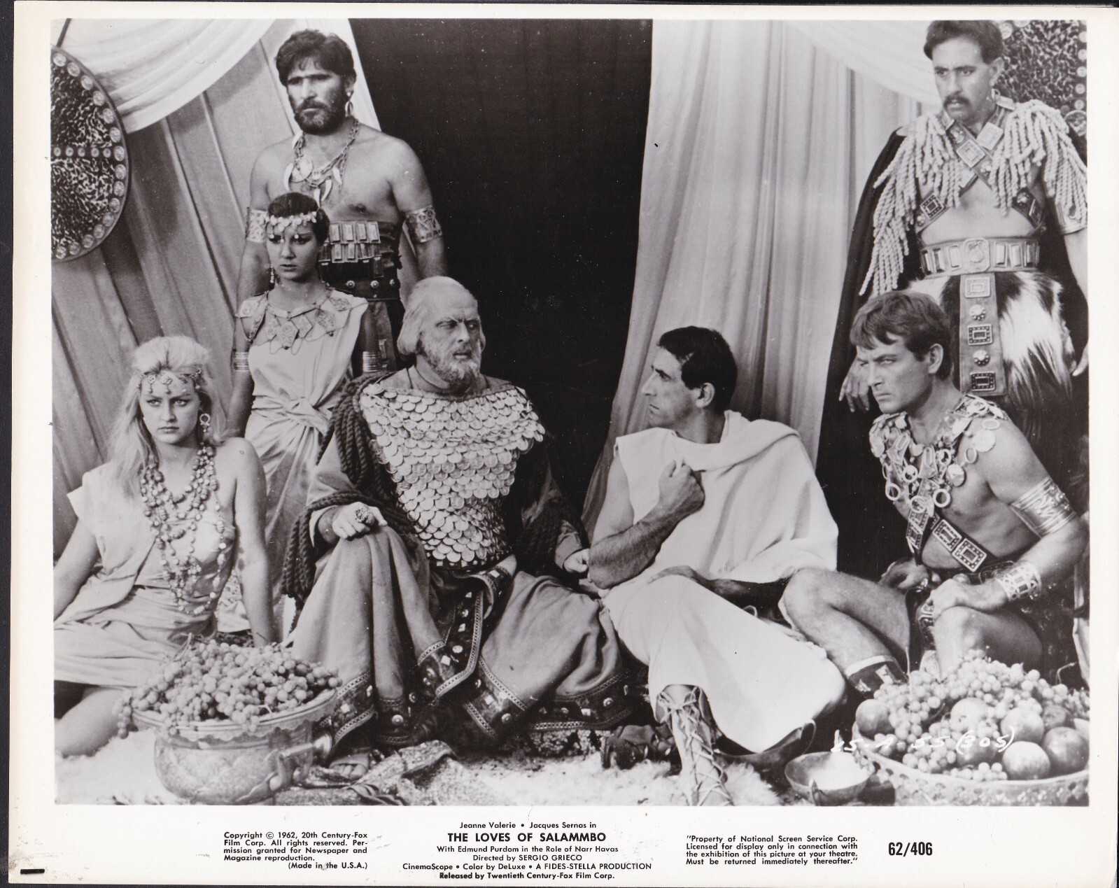 Edmund Purdom Arnoldo Foà The Loves of Salammbo 1962 movie photo 42700 ...