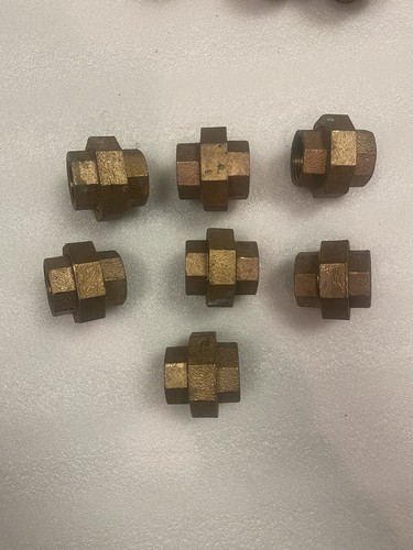 1” Red Brass Bronze Threaded Union Pipe Fitting 150# Lead Free Lot Of 7 ...