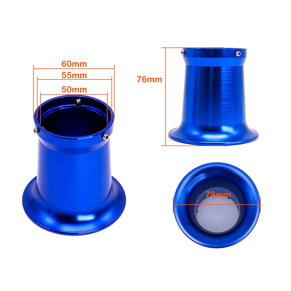 Motorcycle 55mm Carburetor Air Filters With Screen Velocity Stacks For ...