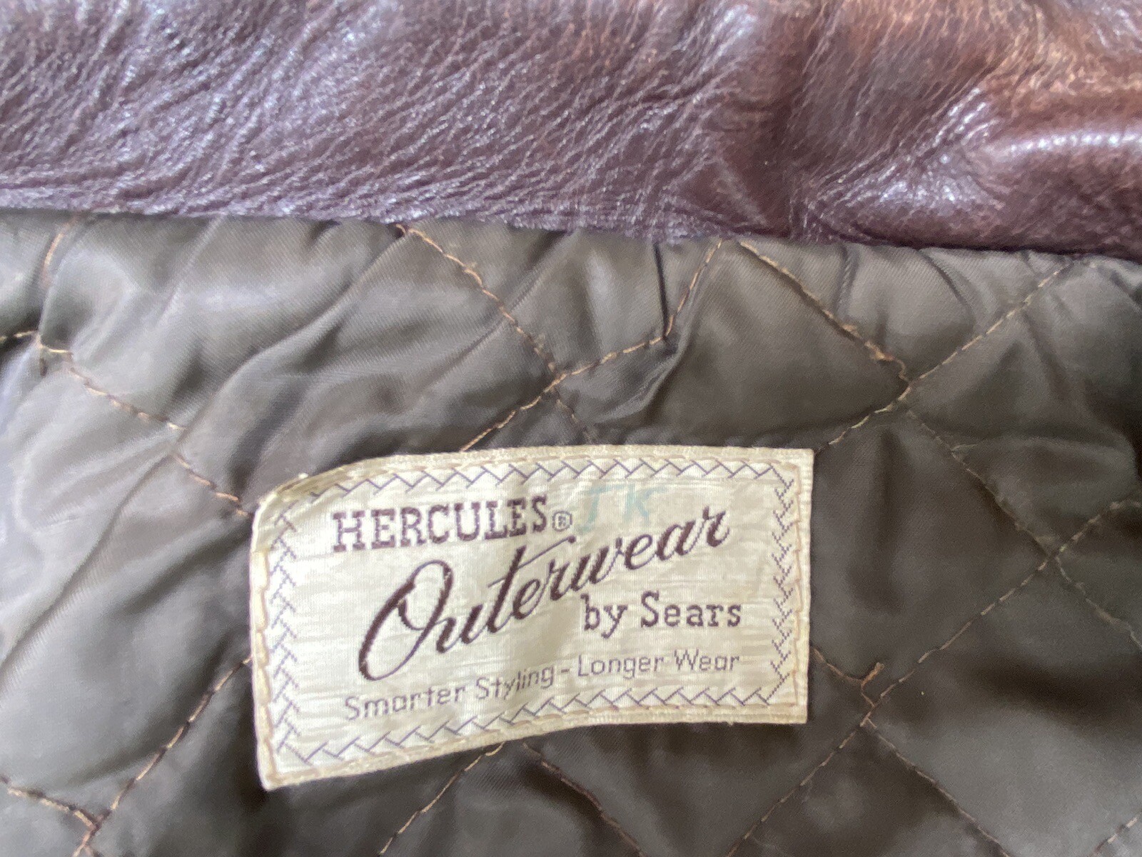 Vintage Bomber Flight Leather Jacket - Hercules Outer… - Gem