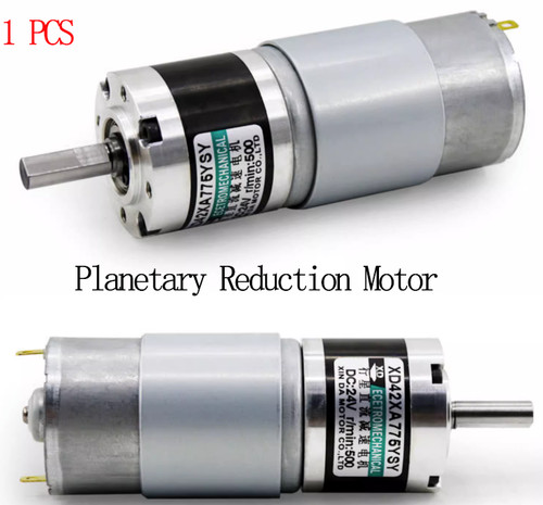 DC 12V Planetary Reduction Motor 5-500rpm Large Torque Gear Motor 42XA ...