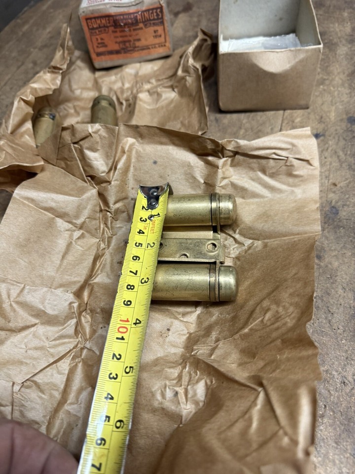New NOS Bommer Ever Ready Spring Hinges Louver Door Double Action Pair ...