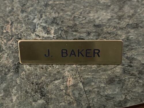 Tv Chip's Name Tags Lot Poncherello, J Baker, Gold Name Tags | eBay