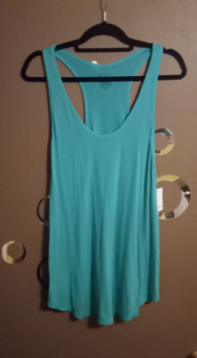 Beautiful Teal Tank Dress/Swim Cover Up Blue, Small, New | eBay