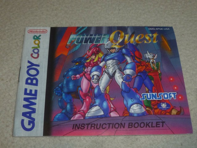 NINTENDO GAMEBOY COLOR MANUAL INSTRUCTION BOOKLET POWER QUEST GBA SP ...