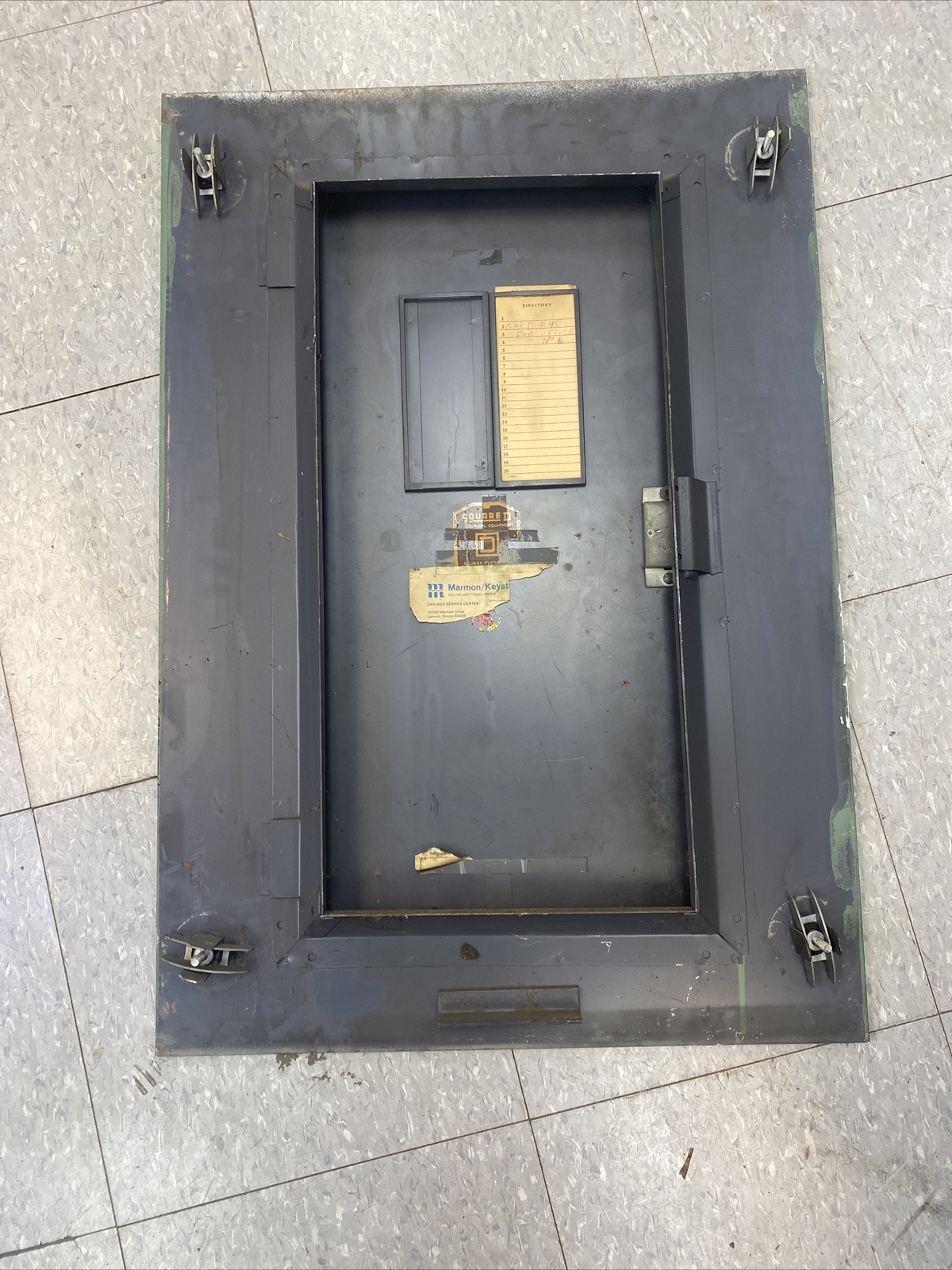 SQUARE D old industrial panel cover FLUSH FRONT PANELBOARD COVER (63w ...