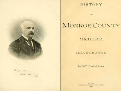 1890 MONROE County Michigan MI, History and Genealogy Ancestry Family ...
