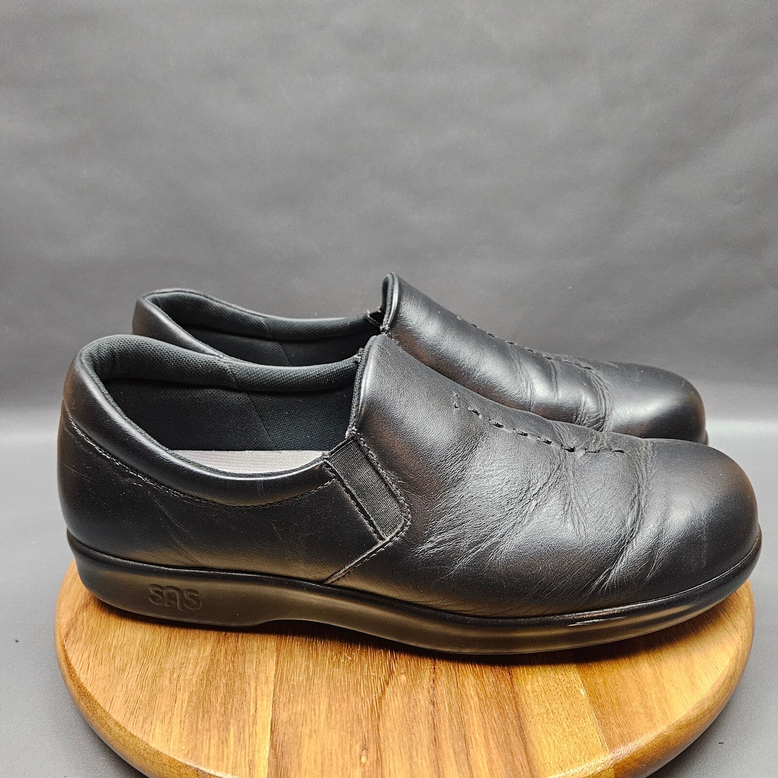 Sas Viva Womens Shoes Size 10 Wide Black Comfort Walking Slip On Clogs ...