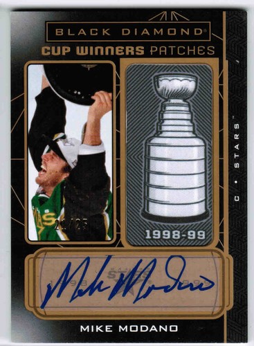 21/22 2021 BLACK DIAMOND MIKE MODANO CW-MO CUP WINNERS PATCHES AUTO ...