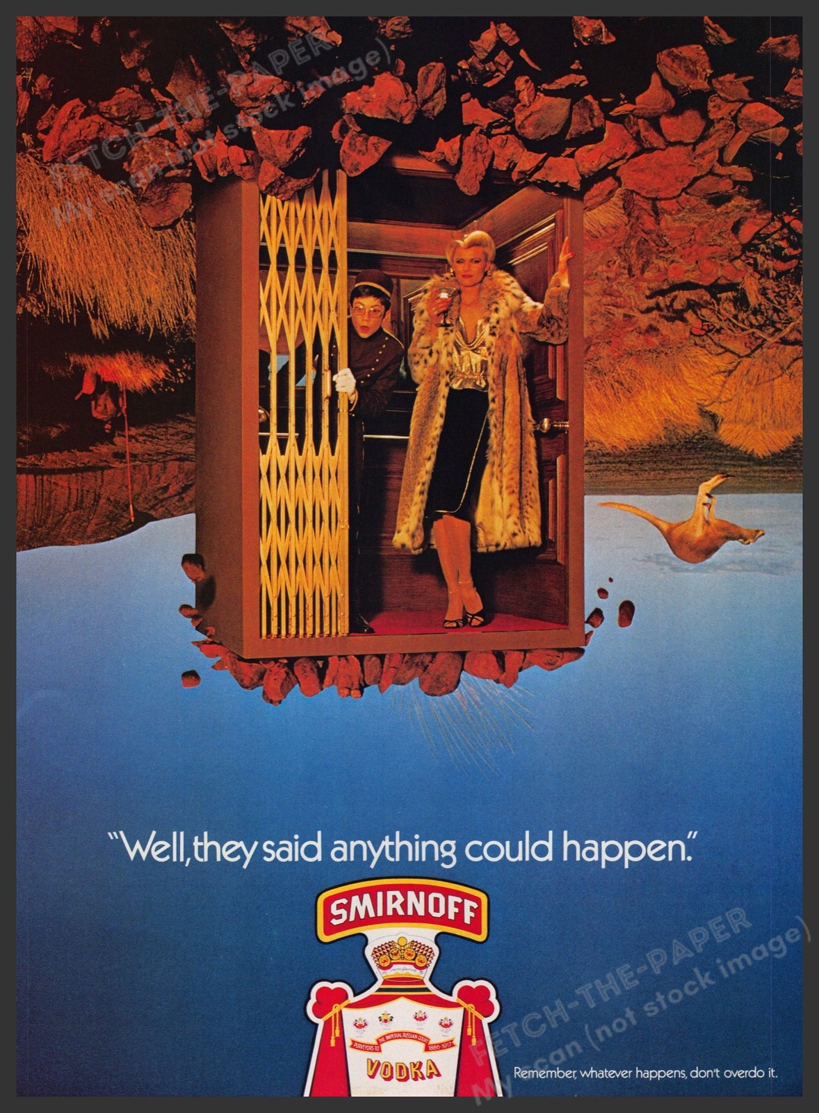 Smirnoff Vodka "Anything could happen" 1980s Print Advertisement Ad ...