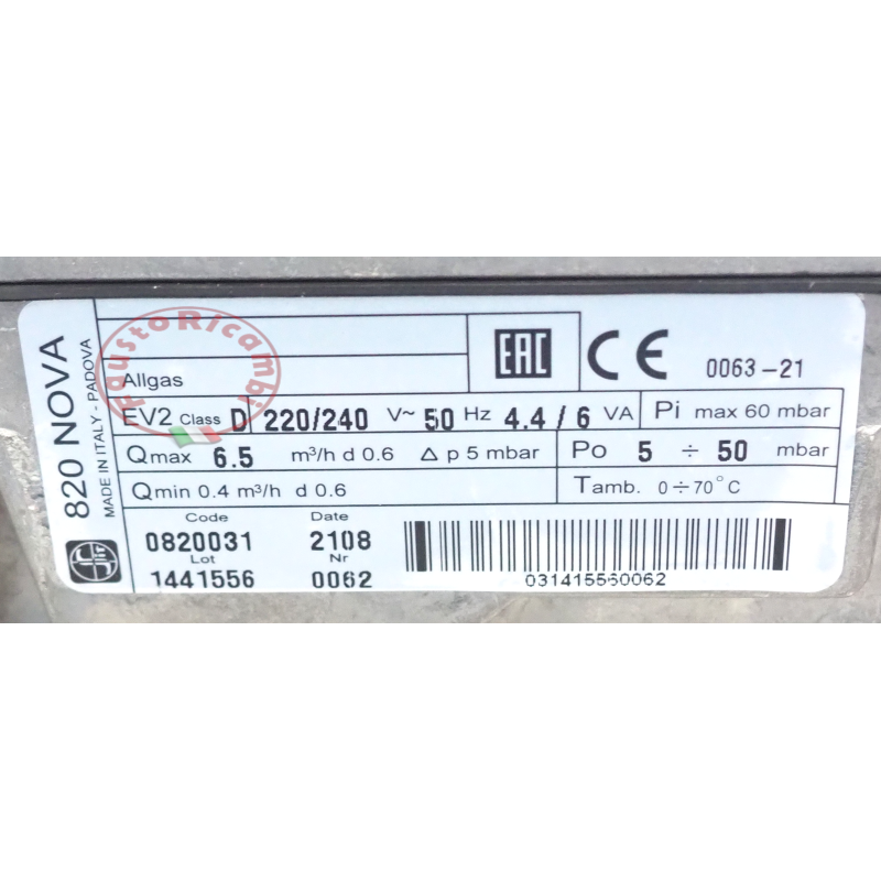GAS VALVE SIT NOVA SERIES 820 ART. 0820031 BOILER | eBay