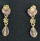 Avon Nina Ricci Pink Crystal Floral Necklace and Earring Set | eBay