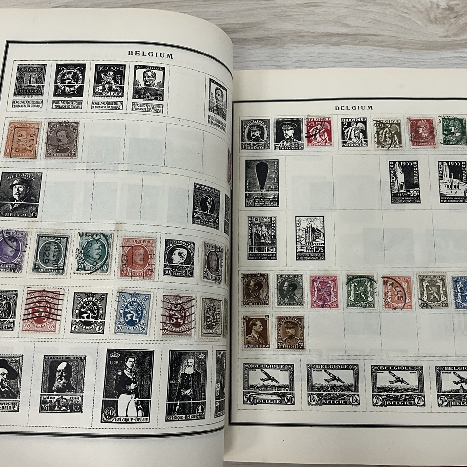 Vintage MODERN Postage STAMP Album Dated 1938 - Over 700 STAMPS Old ...