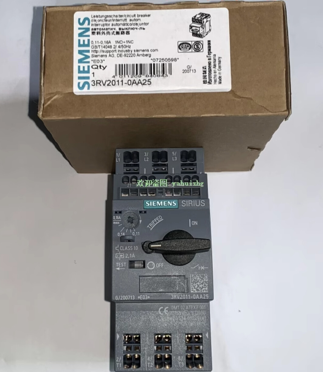 SIEMENS Motor Protection Circuit Breakers 3RV2011-0AA10 / 0.11-0.16A | eBay