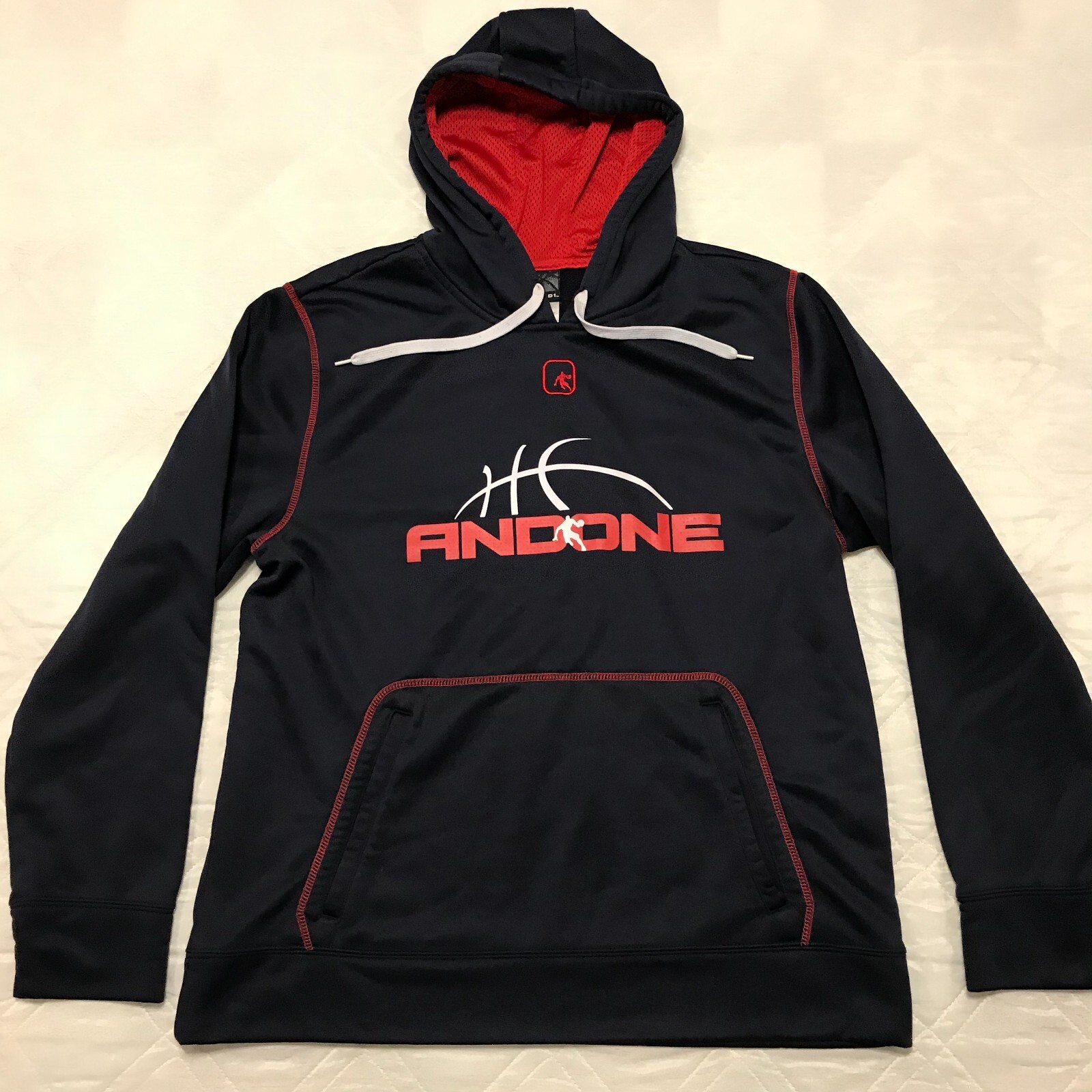 And1 black & red hoodie Large