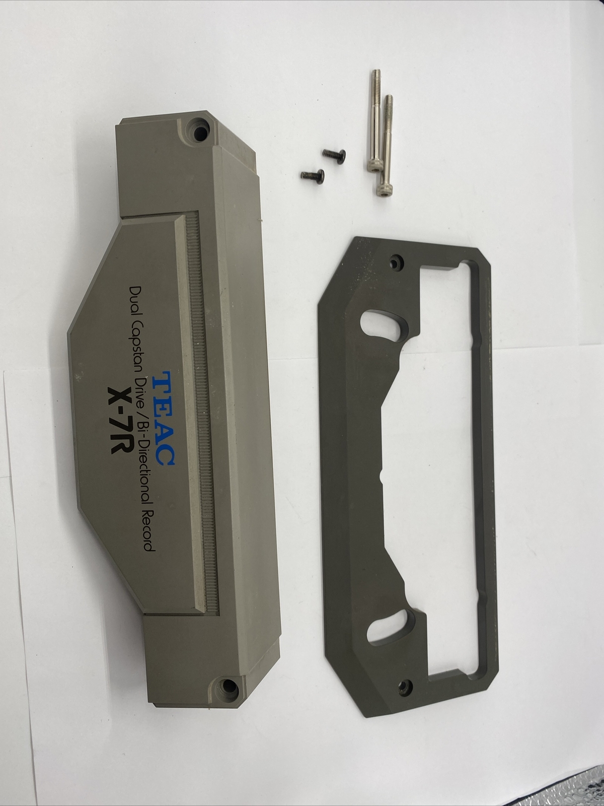 TEAC X-7R Reel to Reel used Head Stack Cover and Head Trim Panel with 4 ...