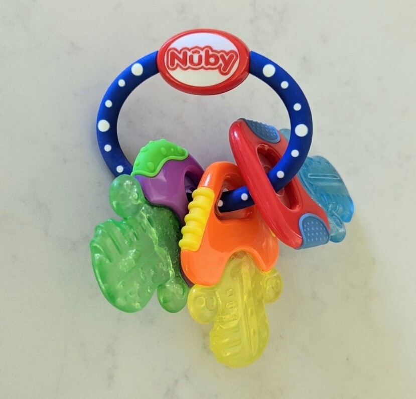 Nuby Ice Bite Soothing Teether Sore Gums Cooling 3m+ Baby Chew Teething ...