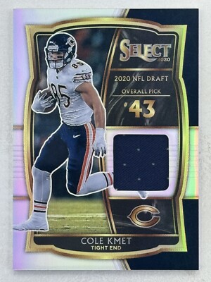 Cole Kmet 2020 Panini Select Draft Selections Memorabilia /99 #DS-CKM ...