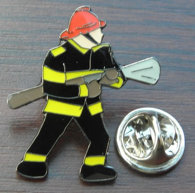 Fireman Pin Badge Firefighter Fire Fighter Service Man Brooch | eBay